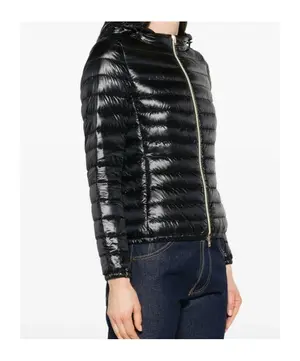 Herno Long-sleeved Down Jacket With Detachable Hood - Black