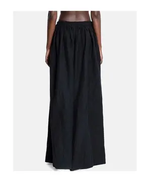 UMA WANG Elastic Waist Wide Leg Casual Pants