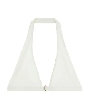 Loro Piana Triangle Bikini Top - White
