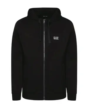 EA7 Logo Hooded Casual Jacket