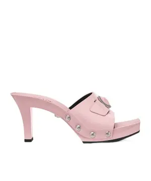 Versace Medusa Head Leather Mules