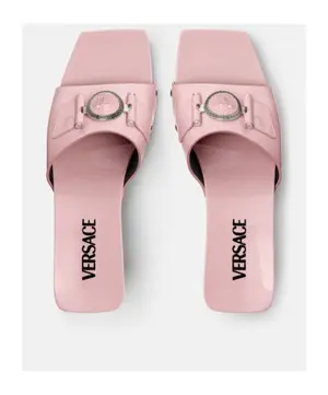 Versace Medusa Head Leather Mules