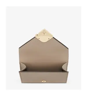 Fendi Ff Diamonds Tri-fold Wallet - Nude