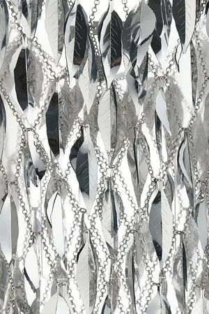 Rabanne Chainmail 3d Leaf Scoop-neck Top