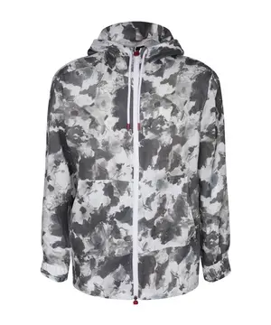 Kiton Abstract Print Hooded Jacket