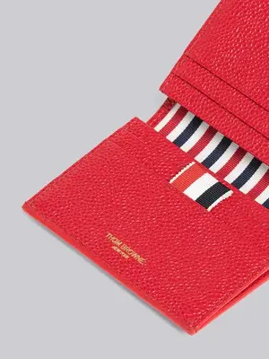 Thom Browne Anchor Embroidered Cardholder - Red