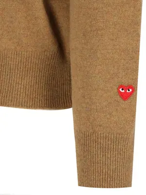 Play Comme Des Garcon Cardigan With Heart Patch