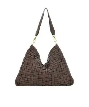CAMPOMAGGI Woven Embellished Shoulder Bag
