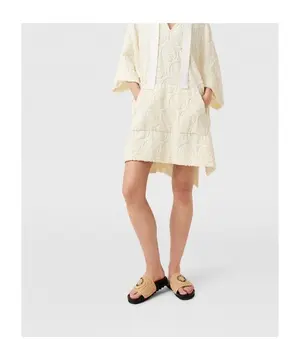 Stella McCartney Elyse Logo Raffia Slides