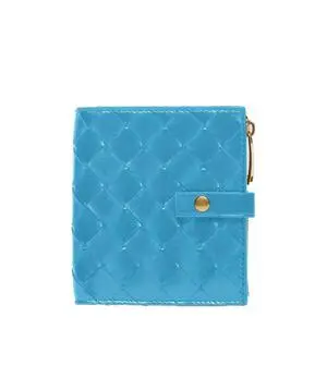 Bottega Veneta Intrecciato-weave Wallet - Blue