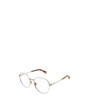 Chloé Logo Flat Mirror Eyeglasses - White