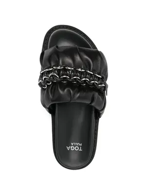 Toga Chain-detail Flat Sandals