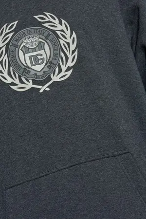 Dolce & Gabbana Logo Print Hoodie - Grey