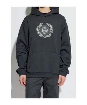 Dolce & Gabbana Logo Print Hoodie - Grey