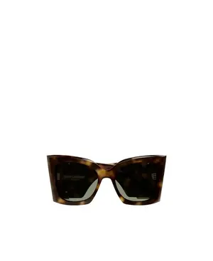 Saint Laurent Square Frame Sunglasses - Black