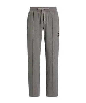 Dolce & Gabbana Dolce Gabbana Logo Patch Jersey Joggers - Grey