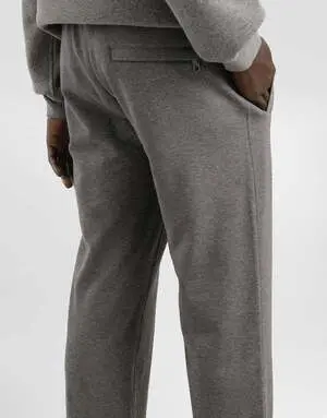 Dolce & Gabbana Dolce Gabbana Logo Patch Jersey Joggers - Grey