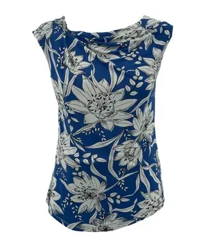 Max Mara Sleeveless Floral Print Top