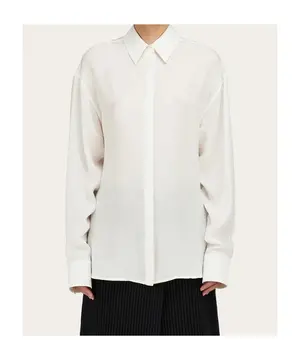 FERRAGAMO Gancini Print Shirt - Mascarpone