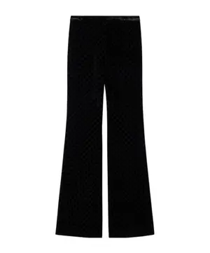 Gucci Gg Stretch Devoré Velvet Flare Pants