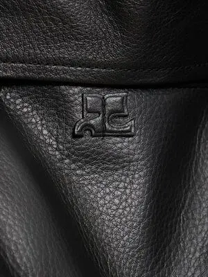 COURREGES Long-sleeved Leather Jacket