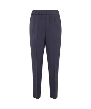 Peserico Pleated Detail Trousers - Spaceblue