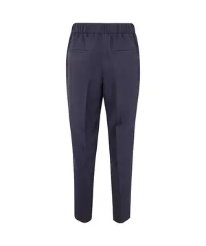 Peserico Pleated Detail Trousers - Spaceblue
