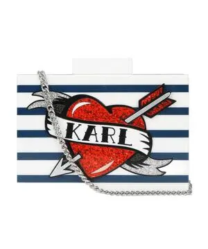 Karl Lagerfeld Rectangular Shoulder Bag - Black