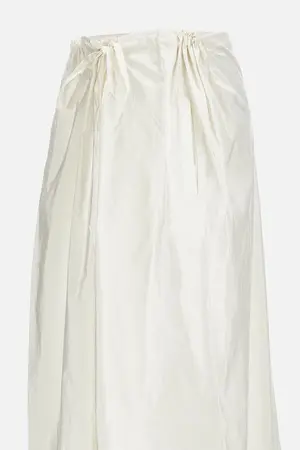 DANIELA GREGIS Wide-leg Trousers With Drawstring - White