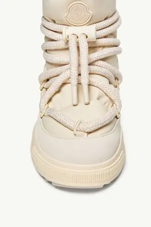 Moncler Padded Lace-up Boots - Light Beige