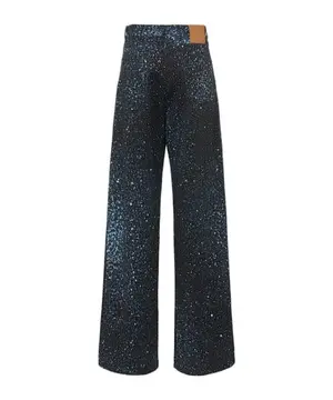 Giuseppe Di Morabito Embellished Wide-leg Denim Pants
