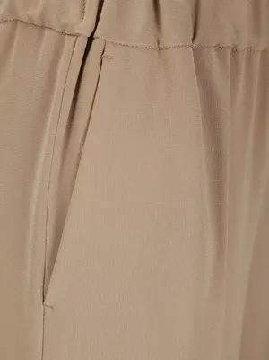 Alberto Biani Elastic Waist Trousers - Brown