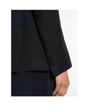 P.a.r.o.s.h Raisa Single-breasted Blazer With Notched Lapel - Black
