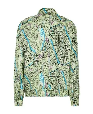 Fendi Map Reversible Long-sleeved Shirt