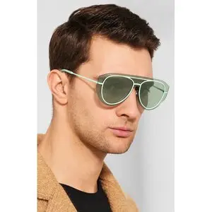 Kenzo Aviator Logo Sunglasses