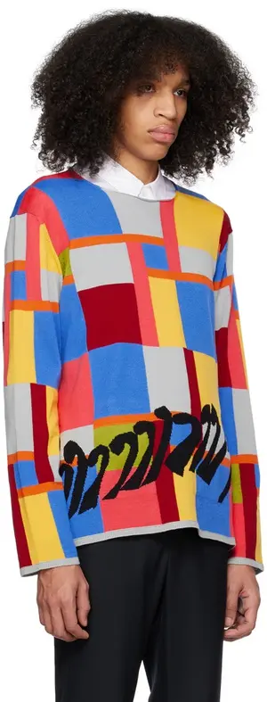 Comme Des Garçons Pullover With Checked Pattern