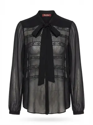 Max Mara Long-sleeved Lace Top