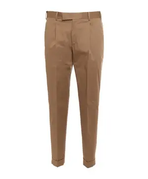 PT TORINO Tailored Pleated Pants - Brown