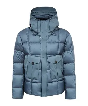 TEN C Hooded Cotton Jacket - Blue