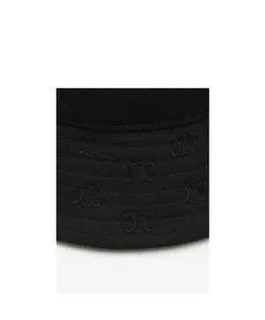 Celine Mini Triomphe Bucket Hat In Cotton