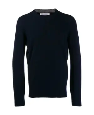 Brunello Cucinelli Crewneck Knitted Jumper - Black
