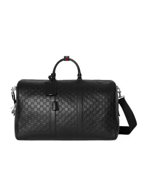 Gucci Gg Emblem Large Duffle Bag - Black