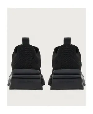FERRAGAMO Gancini Plaque Lace-up Sneakers - Black