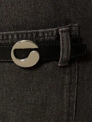 Coperni Belted Jeans With Multiple Pockets - Black
