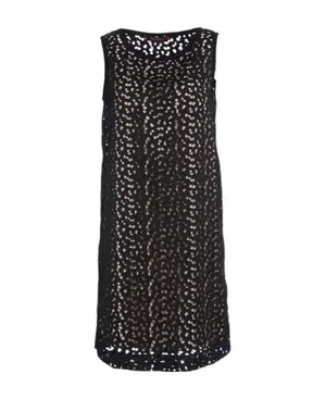 Max Mara Sleeveless Round Neck Lace Dress