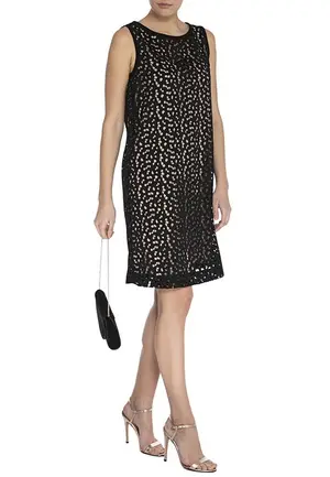 Max Mara Sleeveless Round Neck Lace Dress