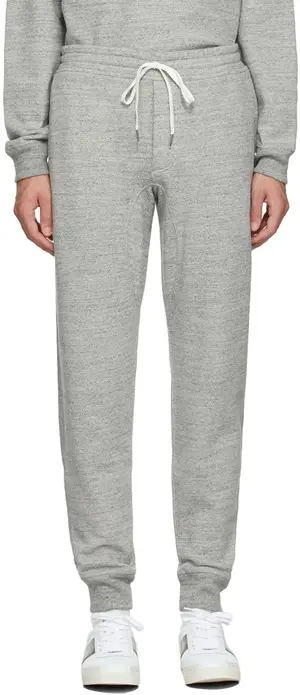 TOM FORD Drawstring Slim Cut Track Pants - Gray