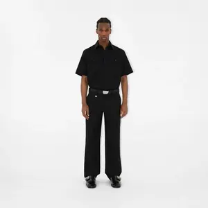 Burberry Ekd-embroidered Cotton Shirt
