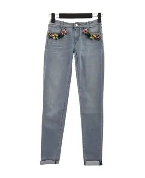 Max Mara Embellished Floral Jeans