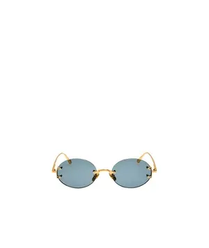 Linda Farrow Rimless Oval Sunglasses